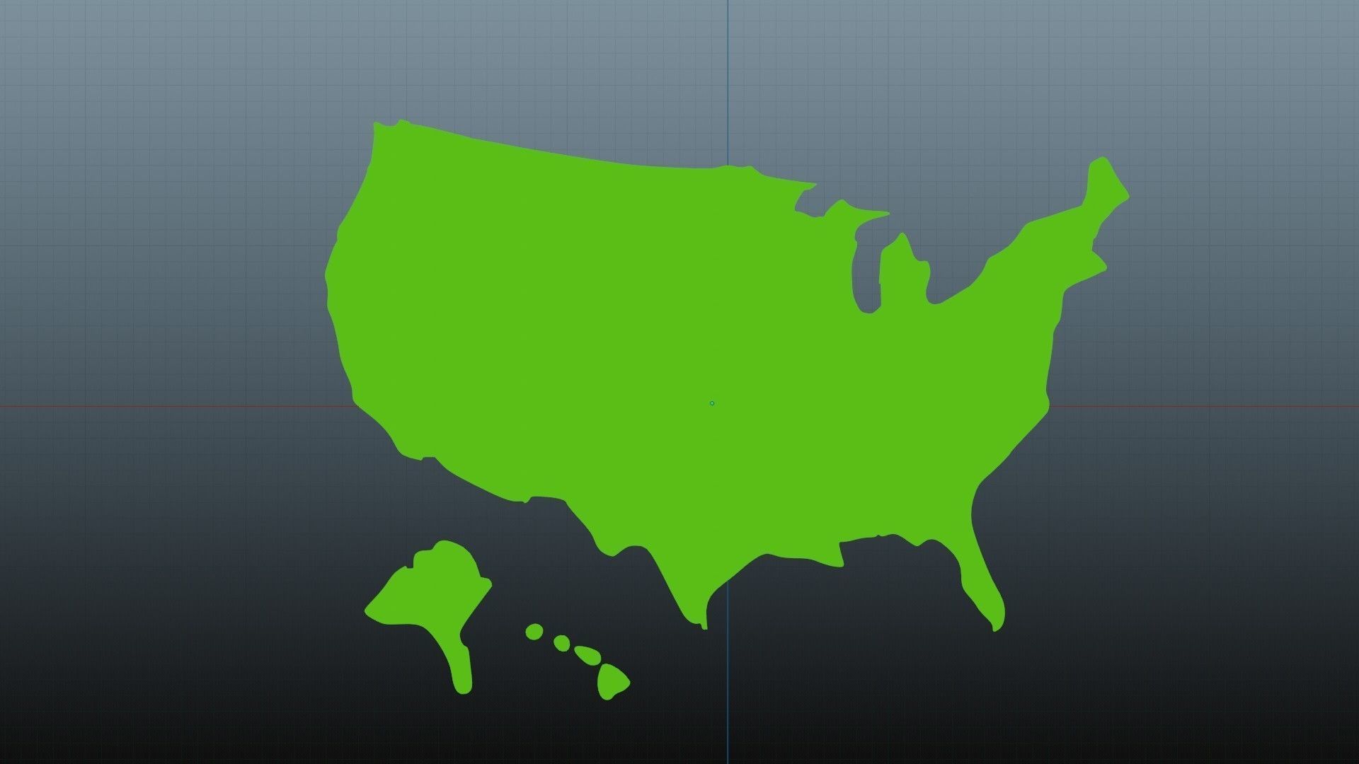 USA map symbol 3D model | CGTrader