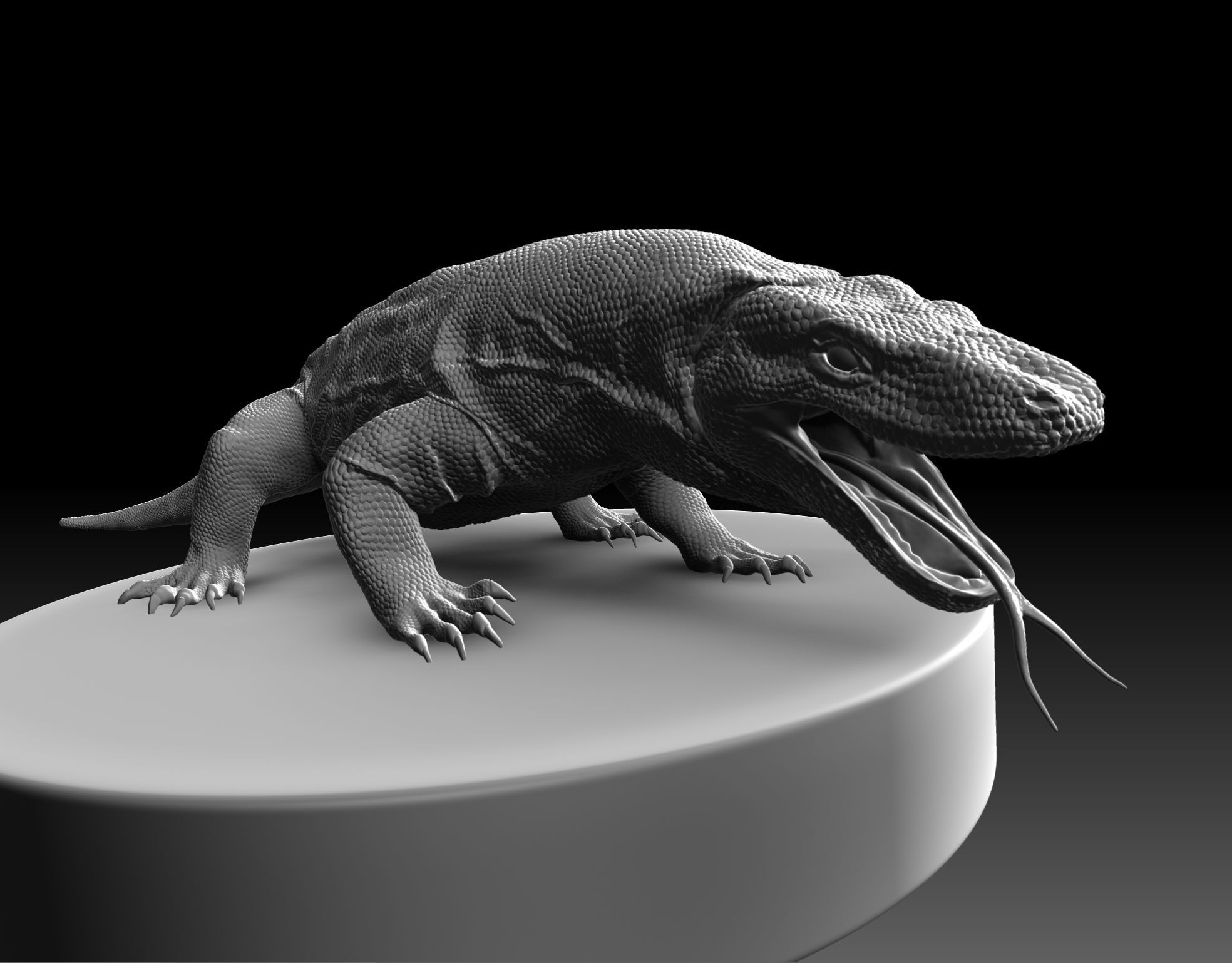 The Komodo dragon 3D model | CGTrader