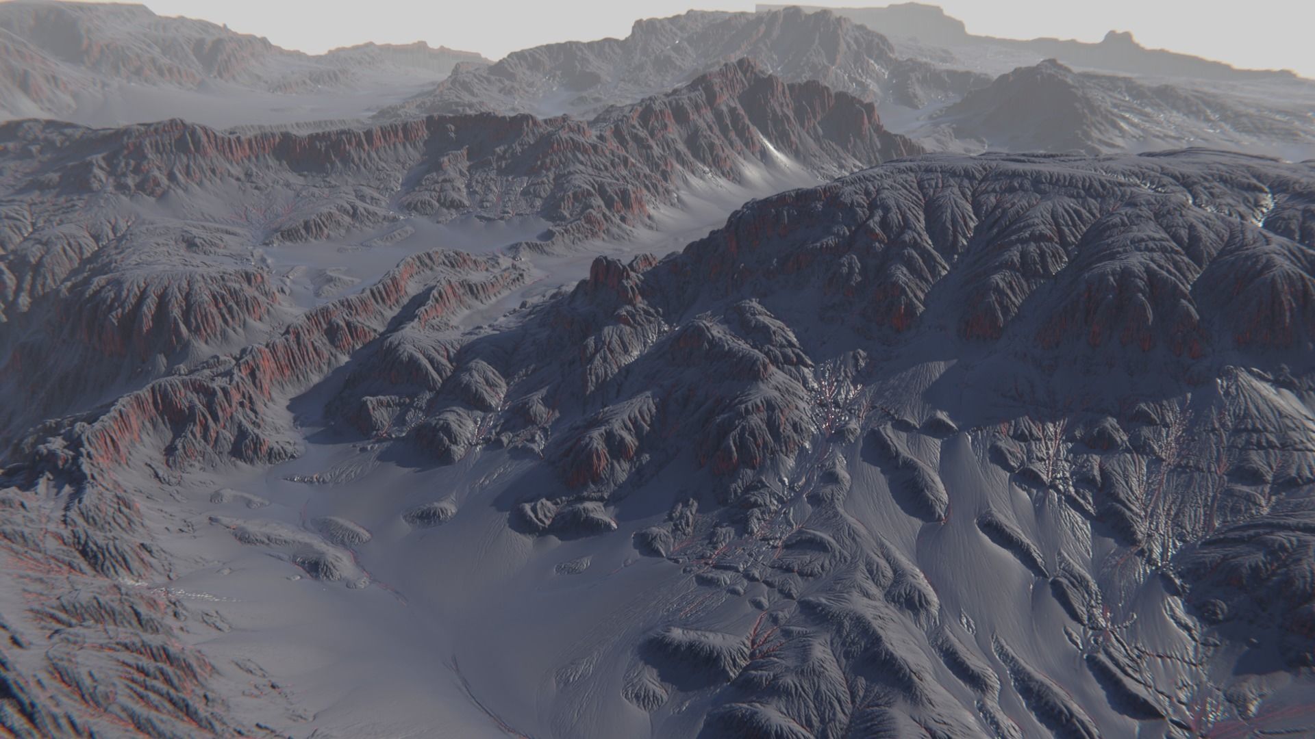 Alien planet terrain - 8k 3D model free 3D model | CGTrader