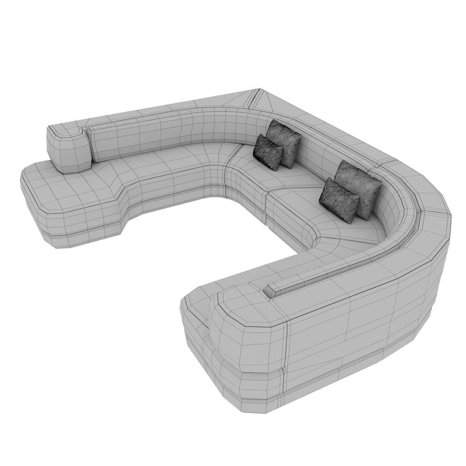 Charles Zana Alexandra sofa invisible collection 3D model | CGTrader