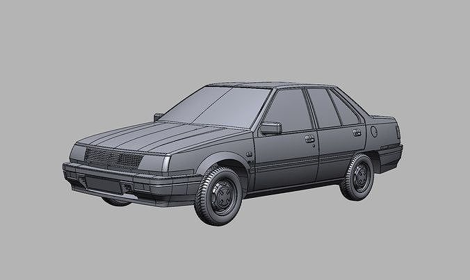 Mitsubishi Lancer C12 1988 3D model | CGTrader