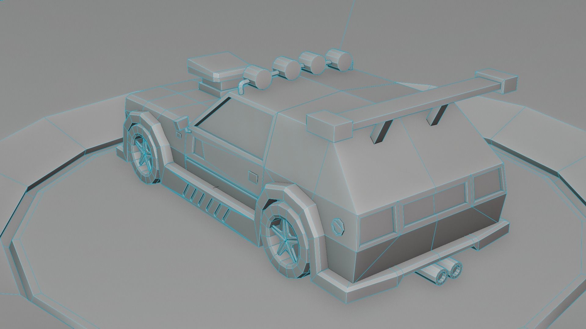 3D model customizable race car VR / AR / low-poly | CGTrader