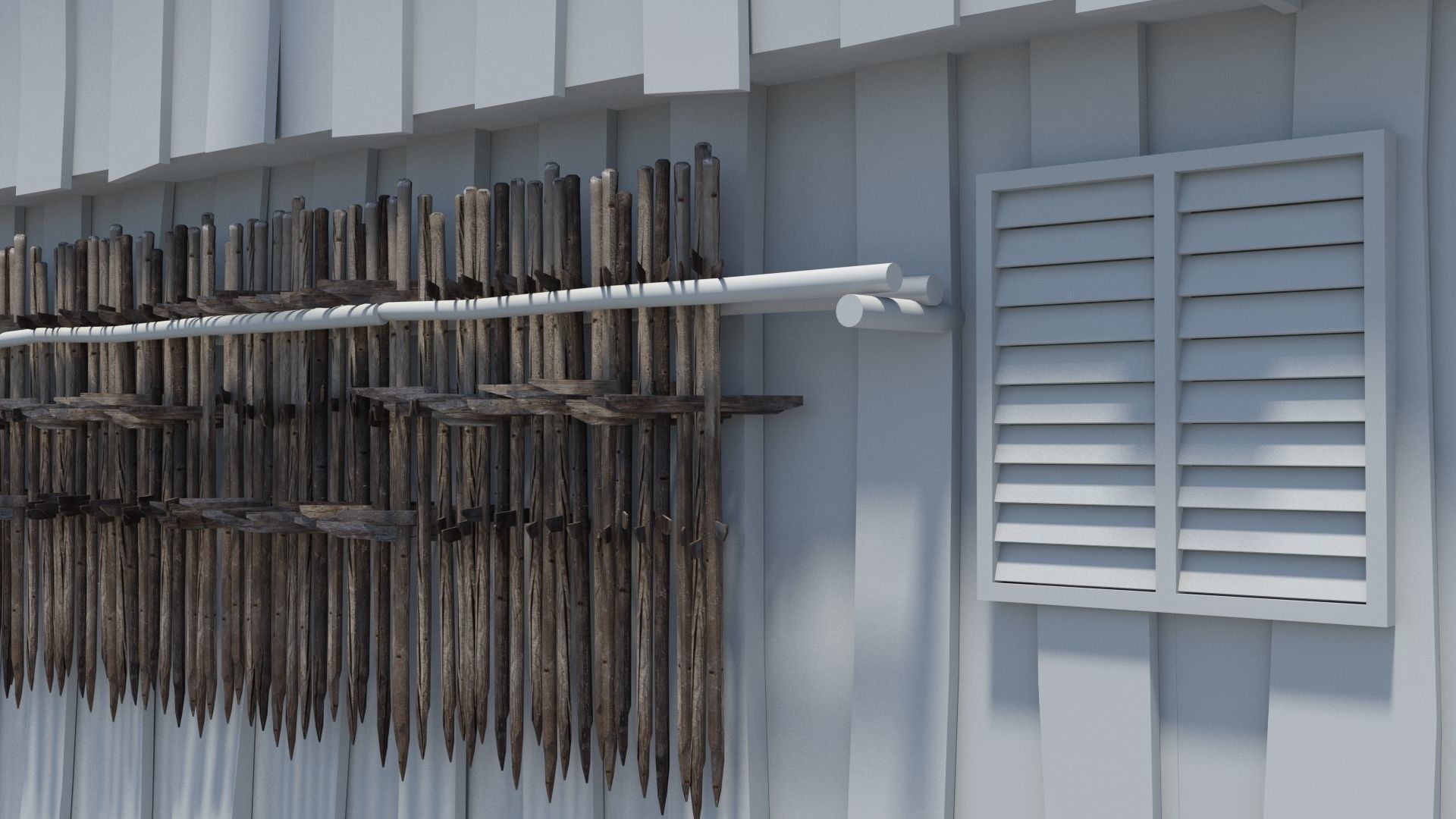 3D model Historic hay rack VR / AR / low-poly | CGTrader