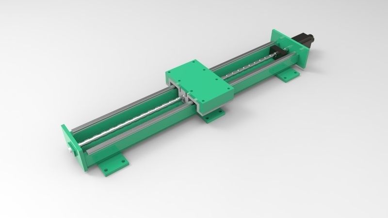 Ball Screw Unit 3D model | CGTrader