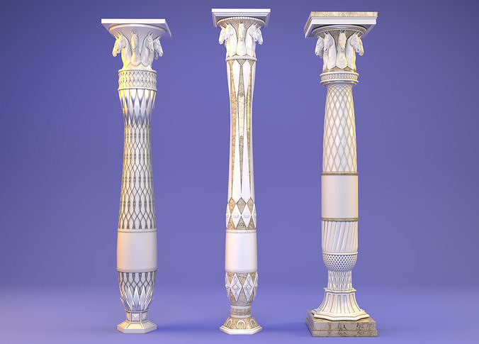 column greek 3D model | CGTrader