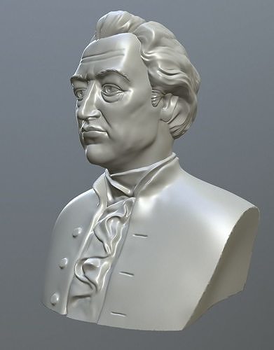 Bust of Johann Wolfgang von Goethe 3D model 3D printable | CGTrader