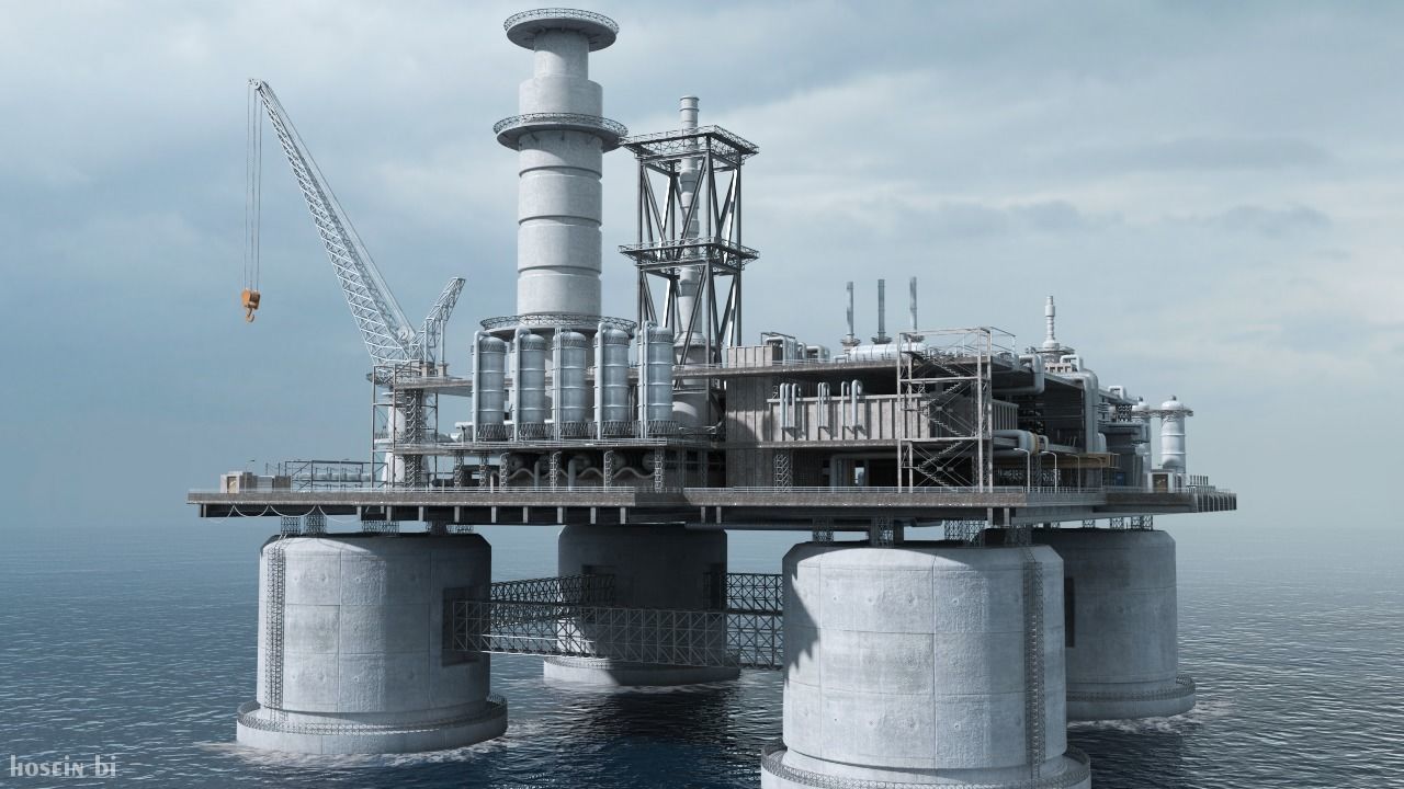Oil Platform 3D model | CGTrader