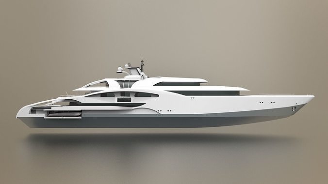 Superyacht II 3D model | CGTrader