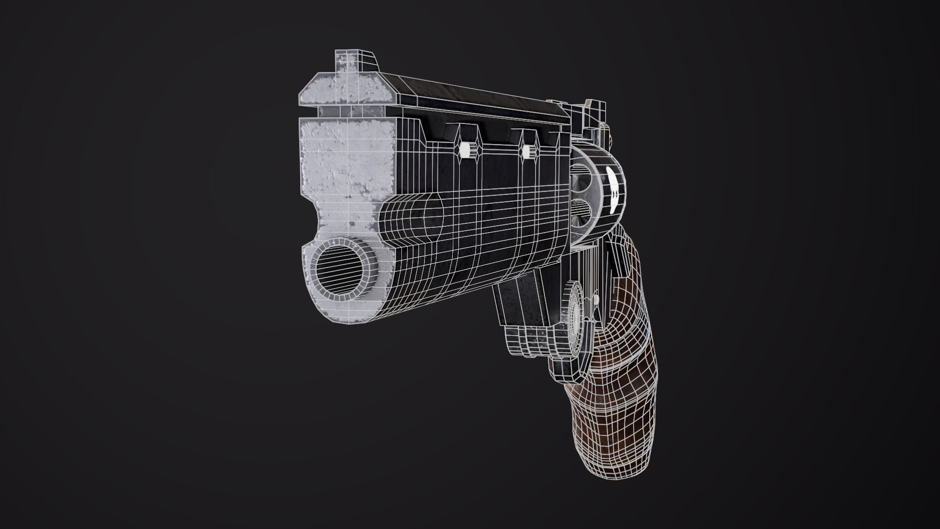 3D model Trigun Revolver Gameready VR / AR / low-poly | CGTrader