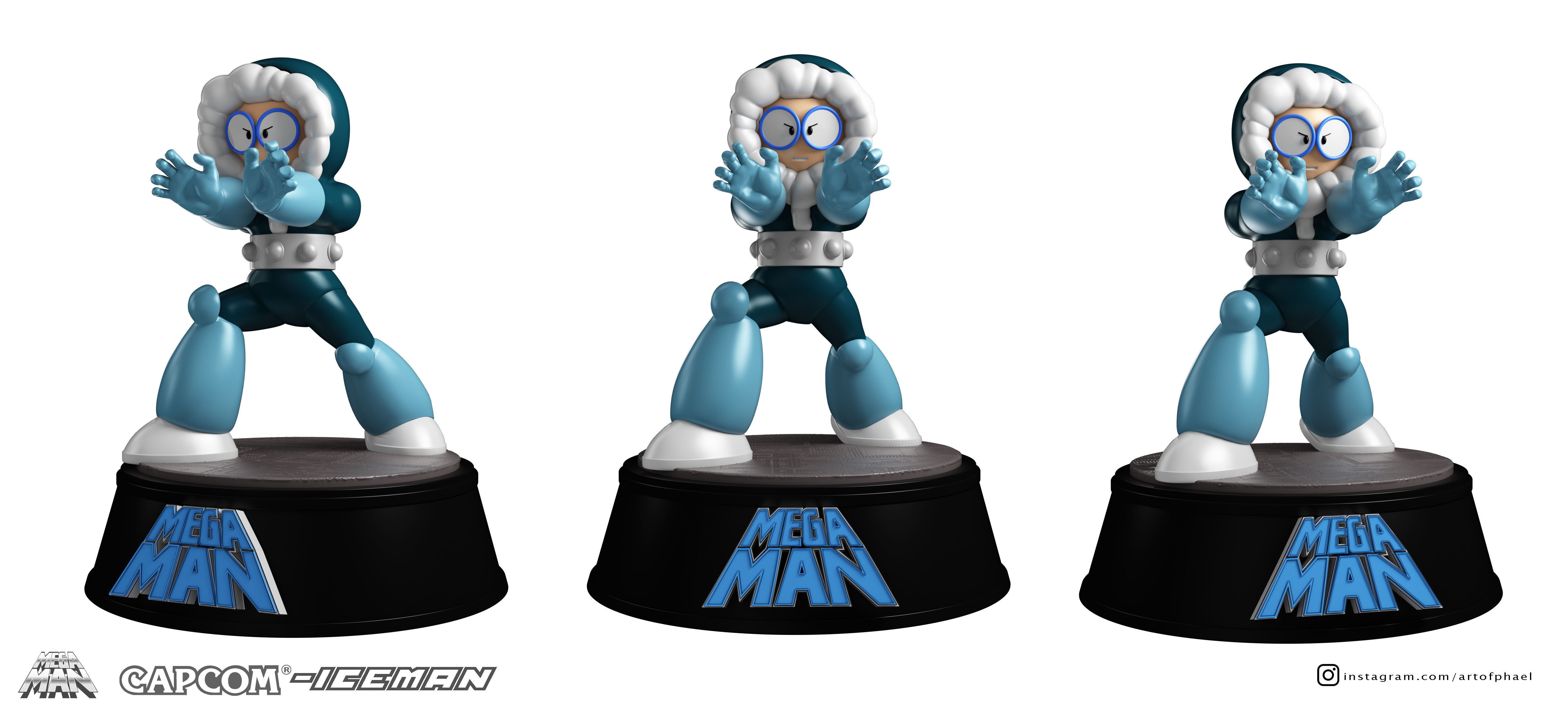 ICEMAN-MEGAMAN ANIMATED SERIES 1994 3D model 3D printable | CGTrader