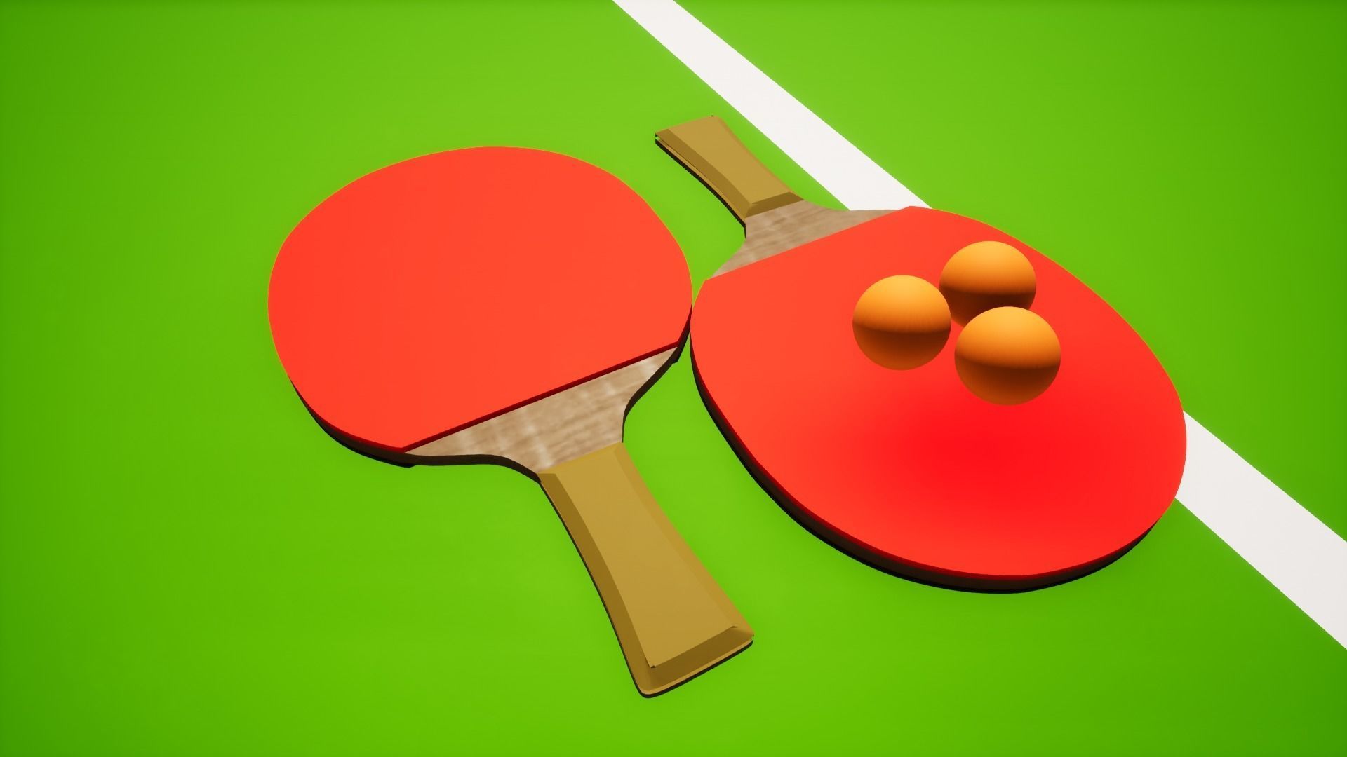 table tennis 3D model | CGTrader
