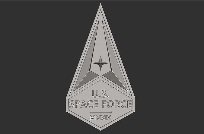 Space Force Insignia 3D model 3D printable | CGTrader