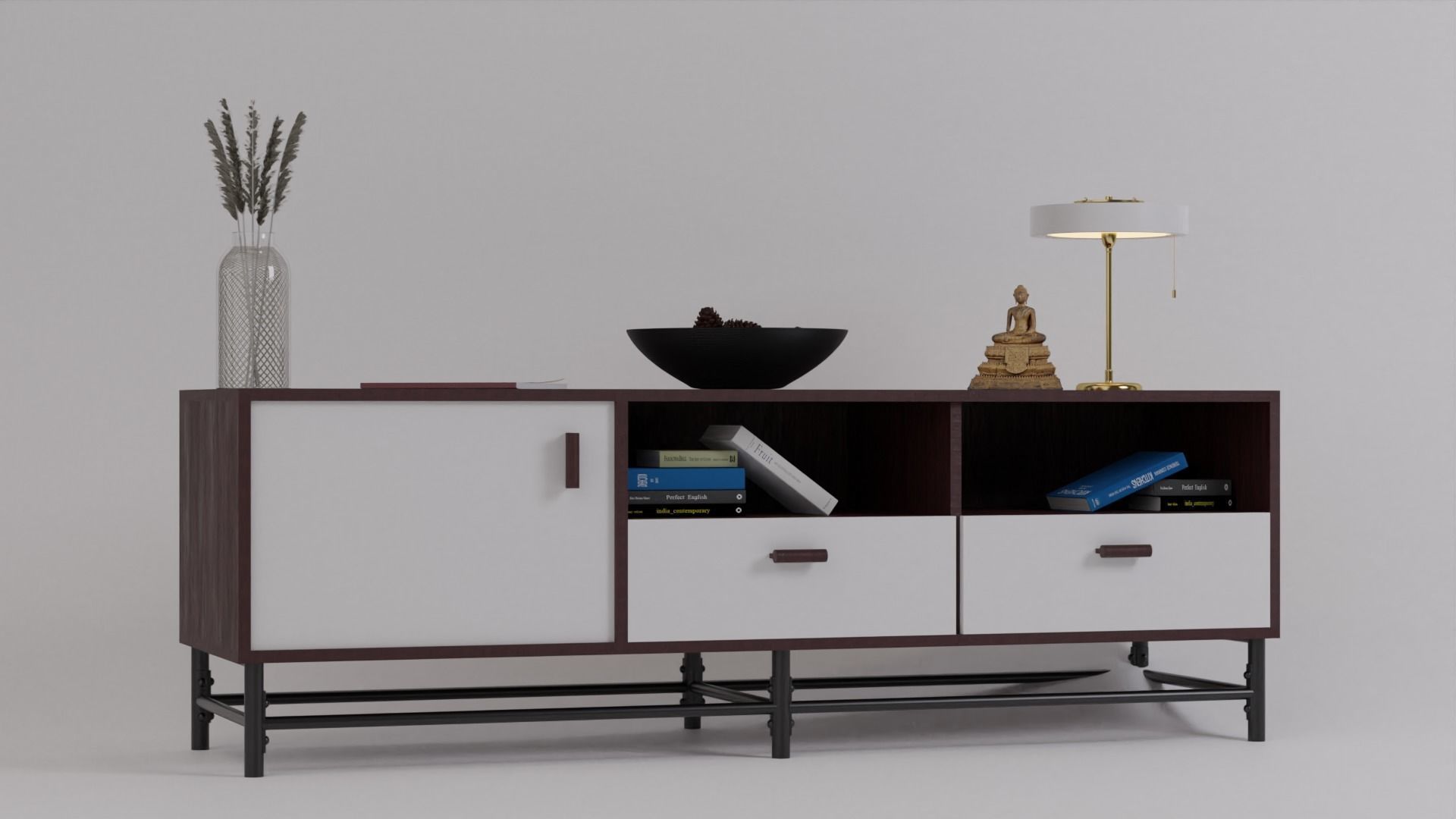 3D model Vanol Tv Stand Cabinet VR / AR / low-poly | CGTrader