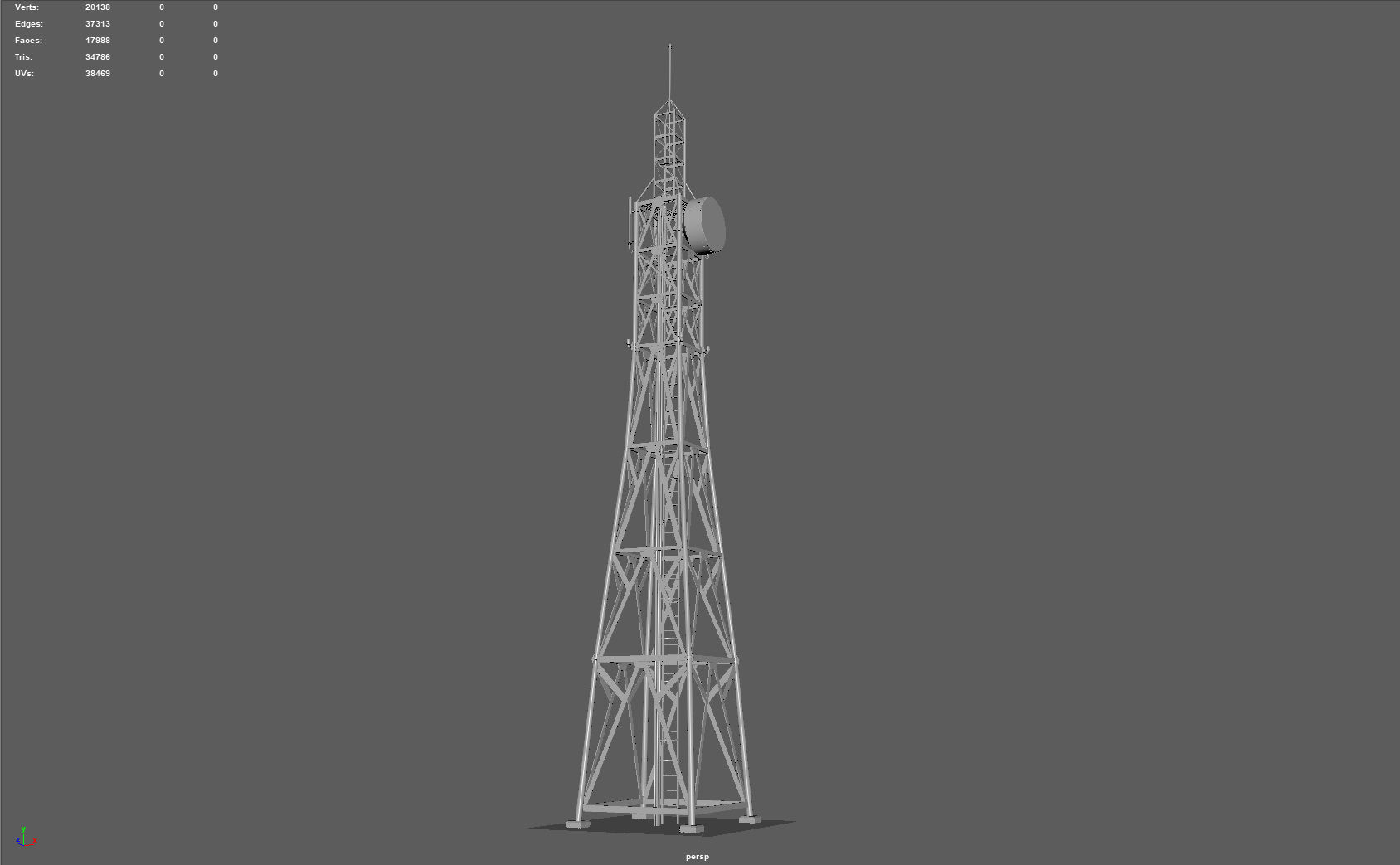 3D model Radio Tower VR / AR / low-poly | CGTrader