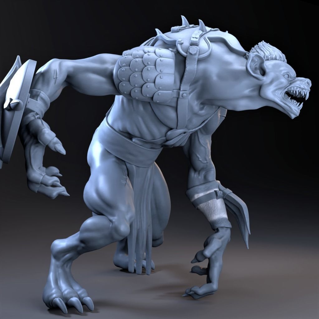 Gnoll 3d model in STL format for 3D printing 3D model 3D printable ...
