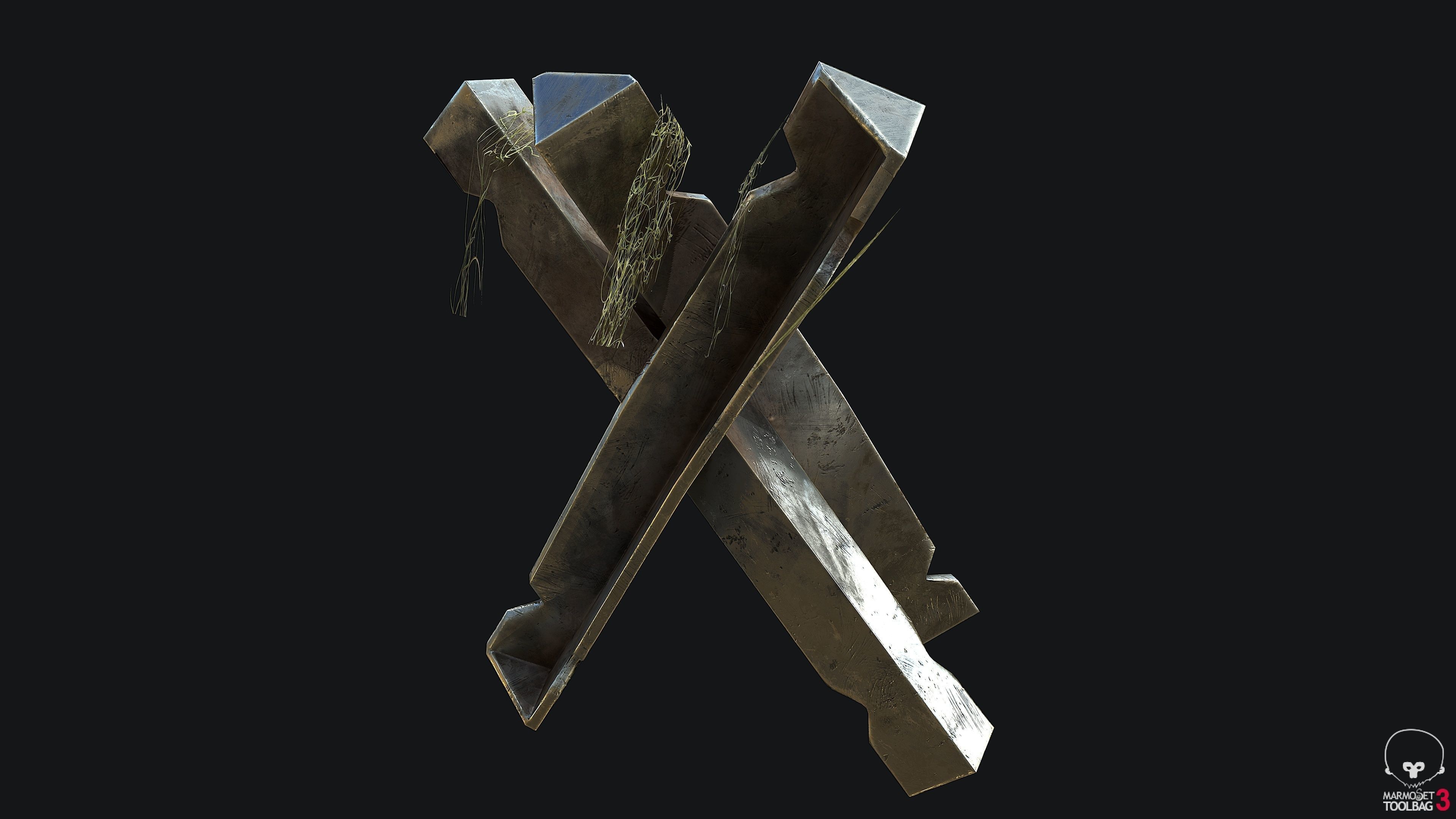 3D model WW2 Anti-tank Obstacle PBR Game ready VR / AR / low-poly ...
