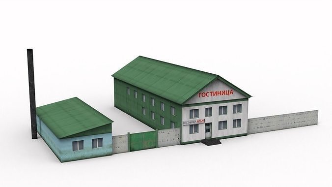 3D model Russian Motel VR / AR / low-poly | CGTrader
