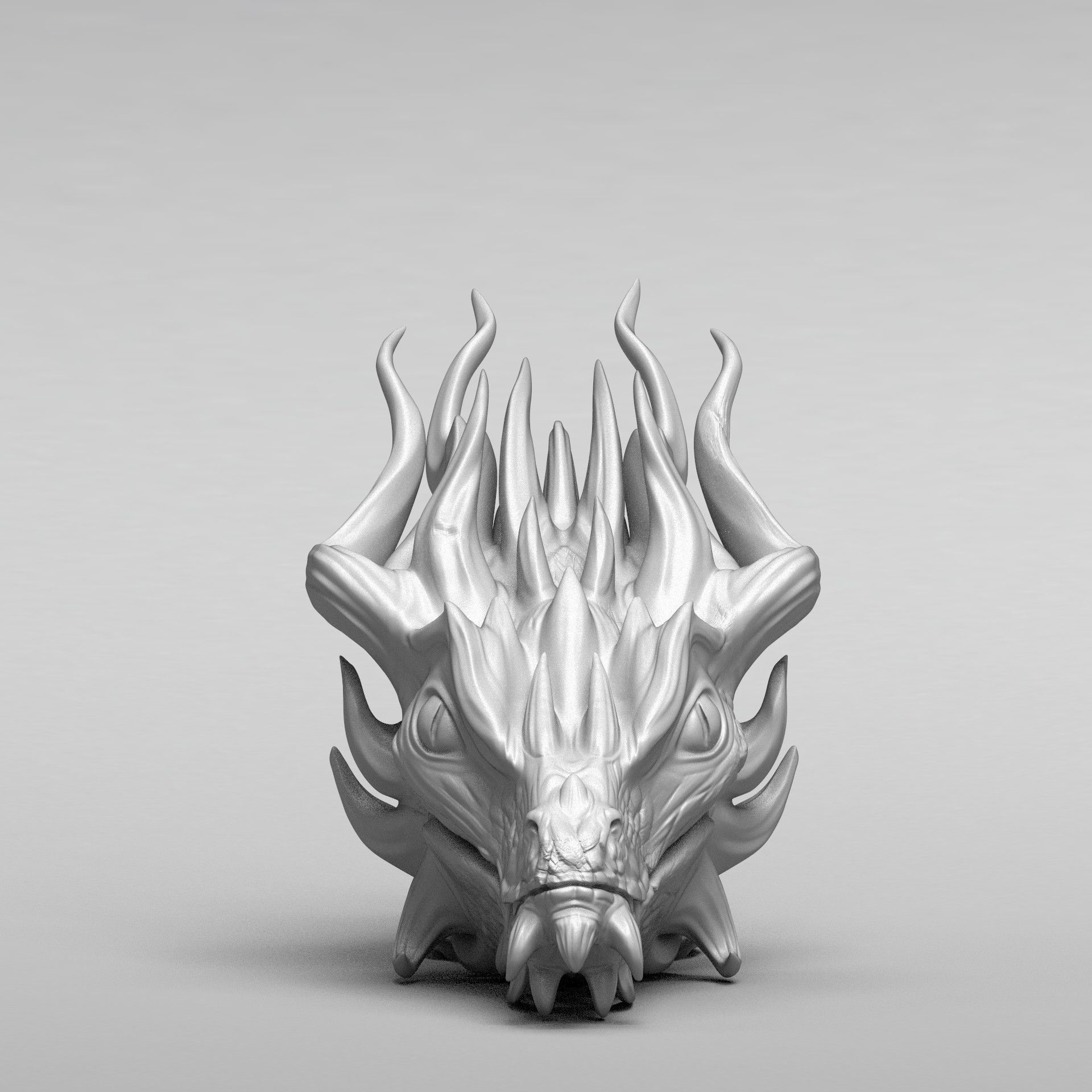Dragon head 3D print model 3D model 3D printable | CGTrader