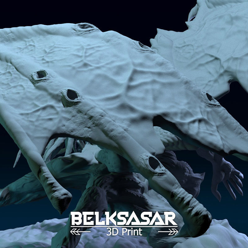 Cthulhu Rising in Dynamic pose 3D model 3D printable | CGTrader