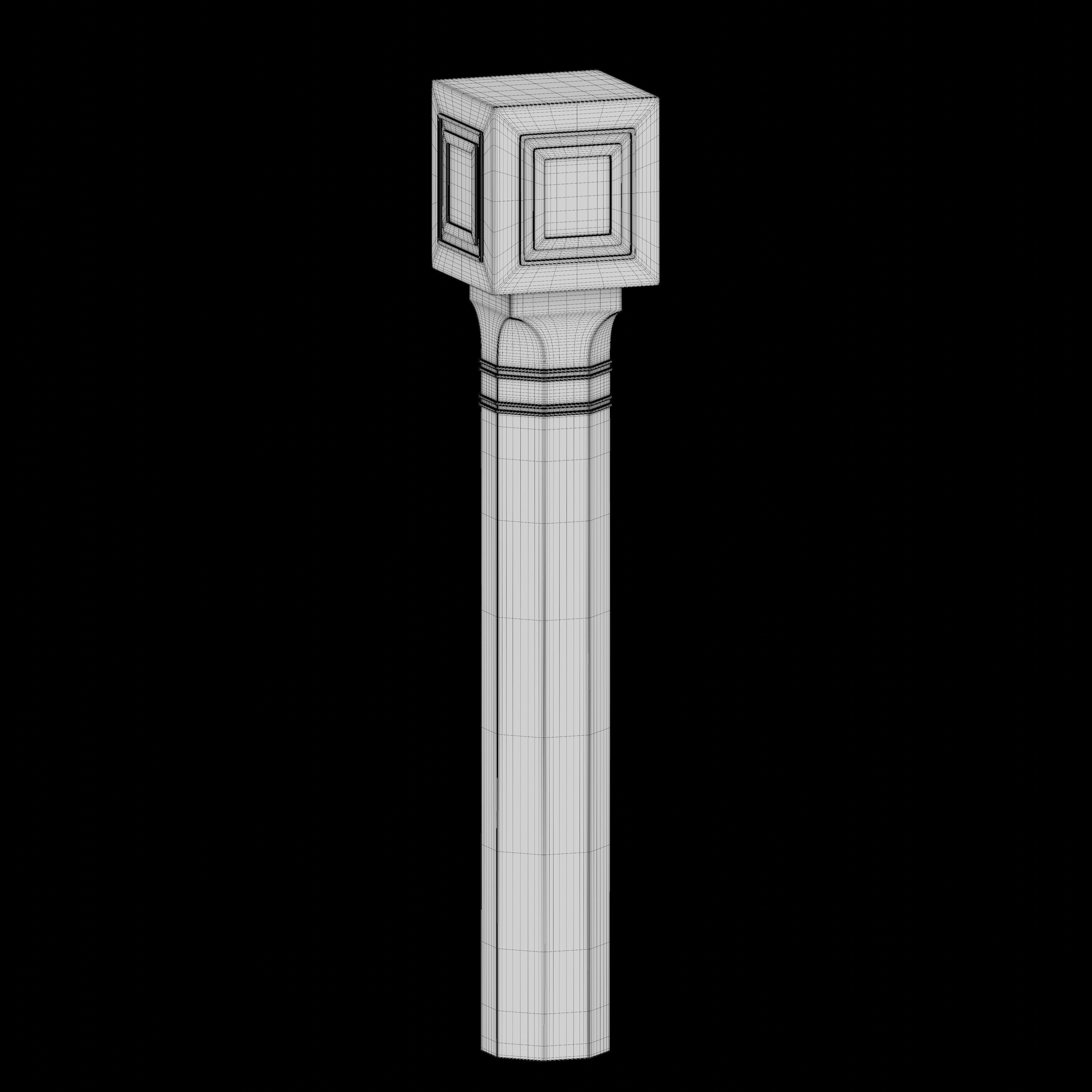 Moroccan tiled pillar 3D model | CGTrader