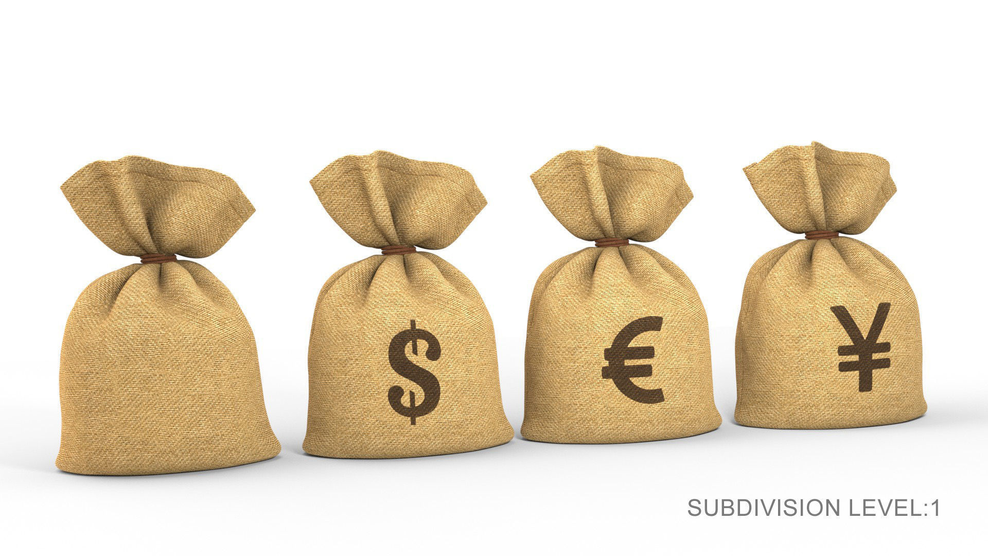 Money Bag 3D model | CGTrader