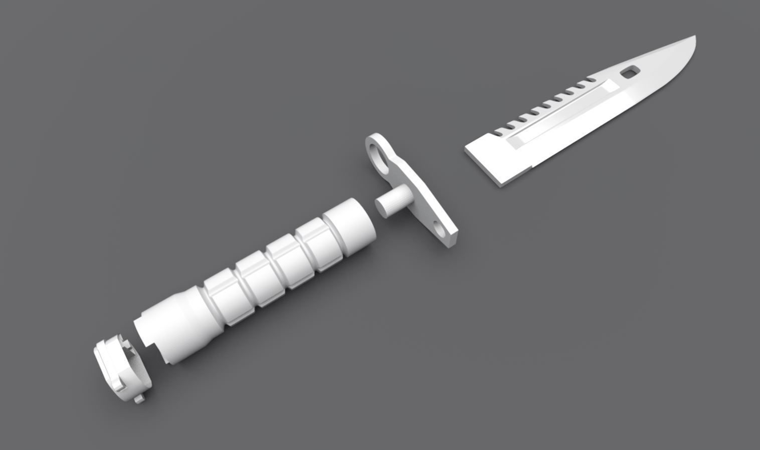M9 Bayonet Printable 3D model 3D printable | CGTrader