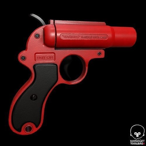 3D model Game Ready Flare gun VR / AR / low-poly | CGTrader