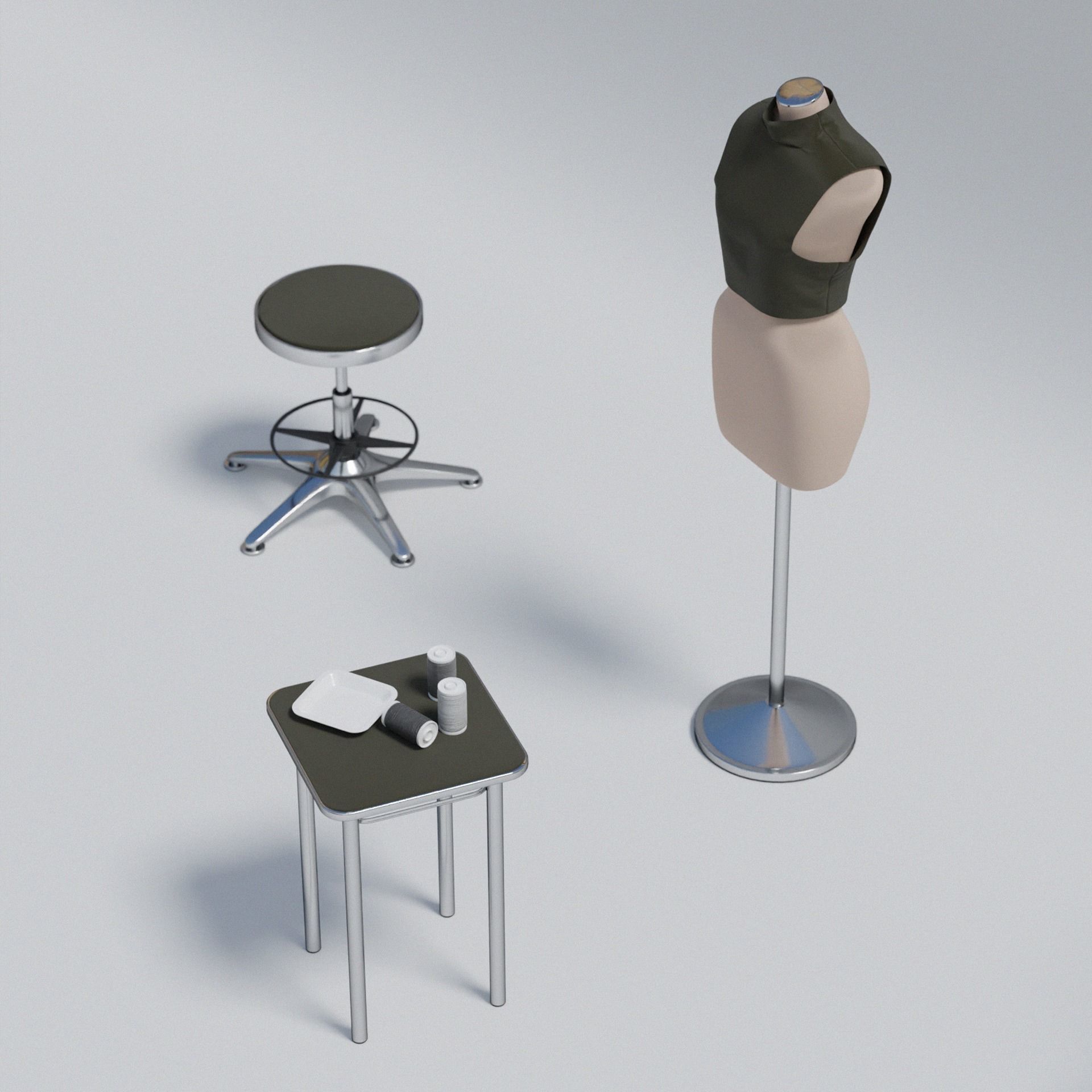 Sewing Dummy Scene 3D model | CGTrader