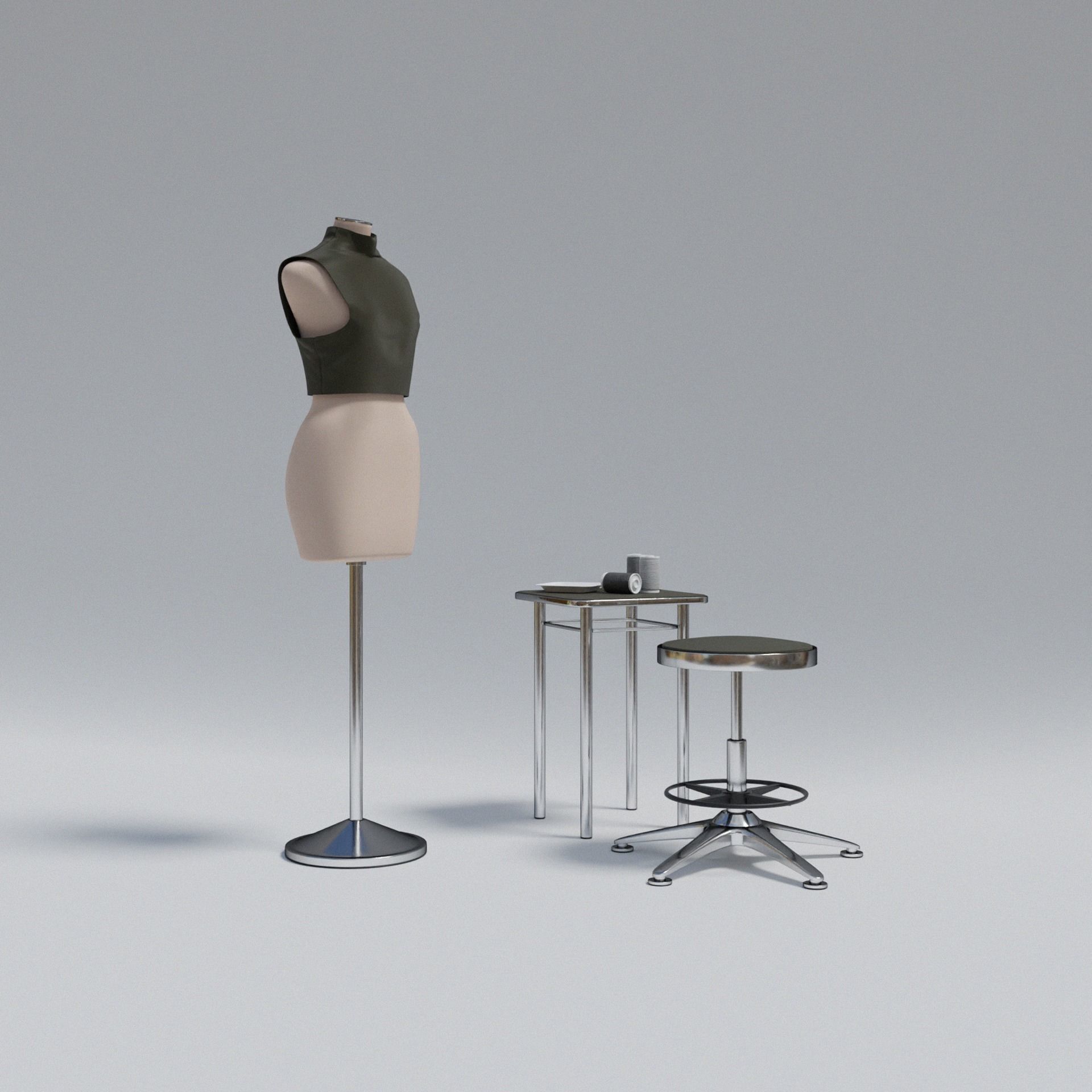 Sewing Dummy Scene 3D model | CGTrader
