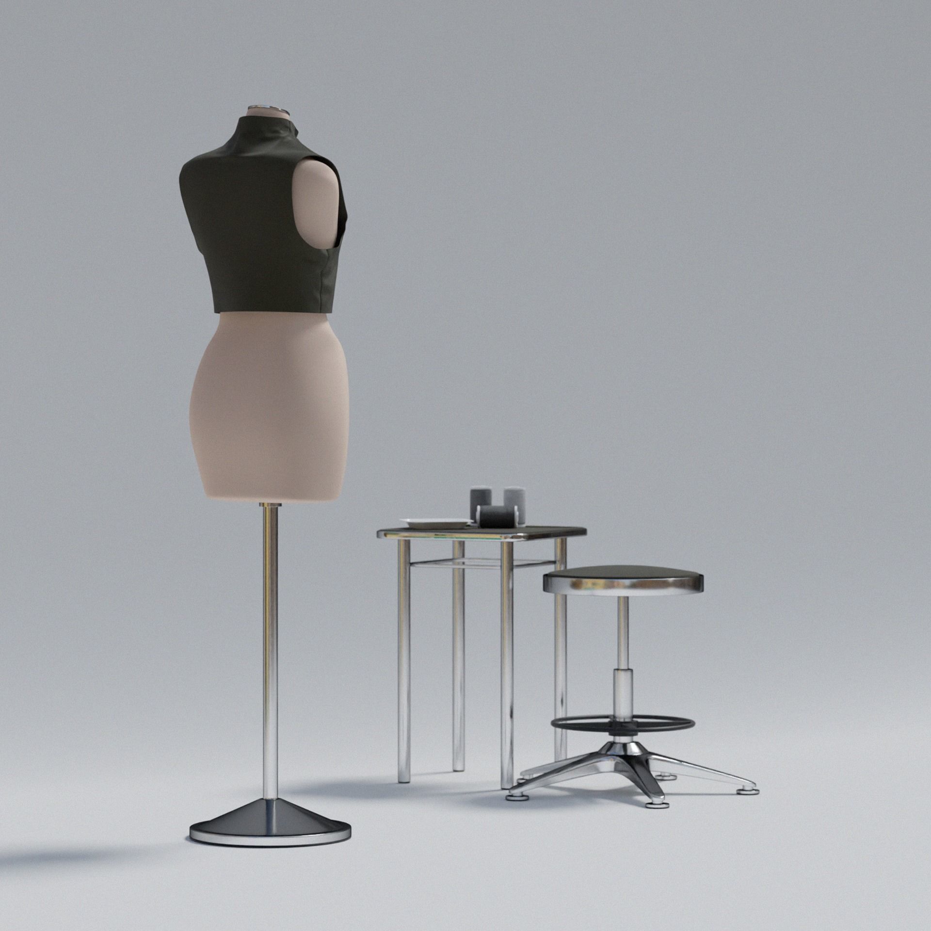 Sewing Dummy Scene 3D model | CGTrader