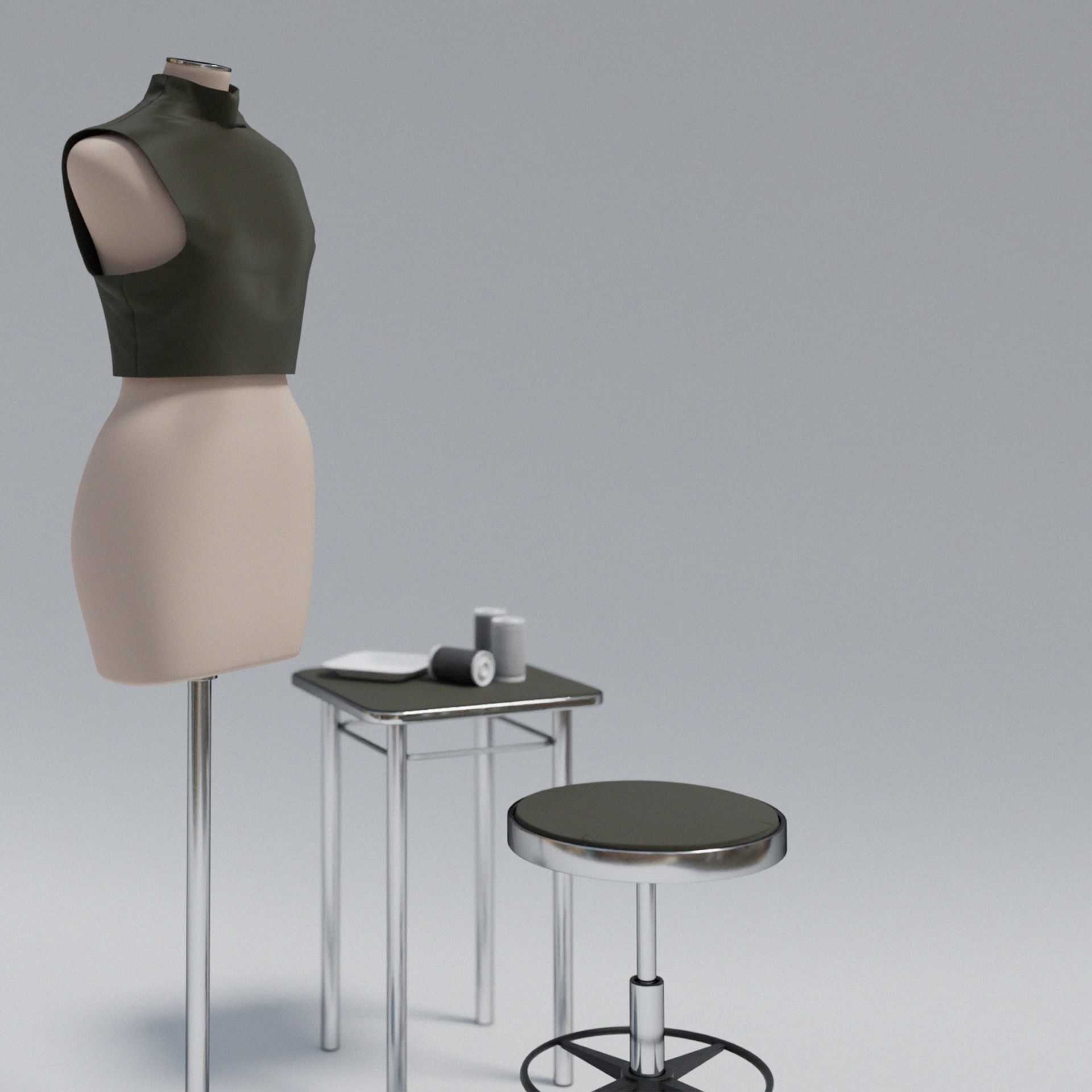 Sewing Dummy Scene 3D model | CGTrader