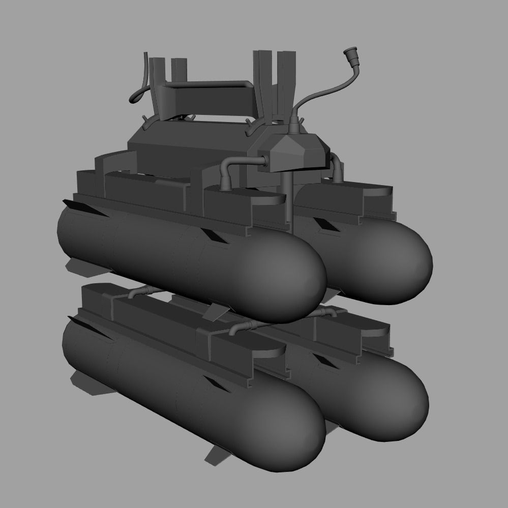 Hellfire Missiles with Army Textures 3D model | CGTrader