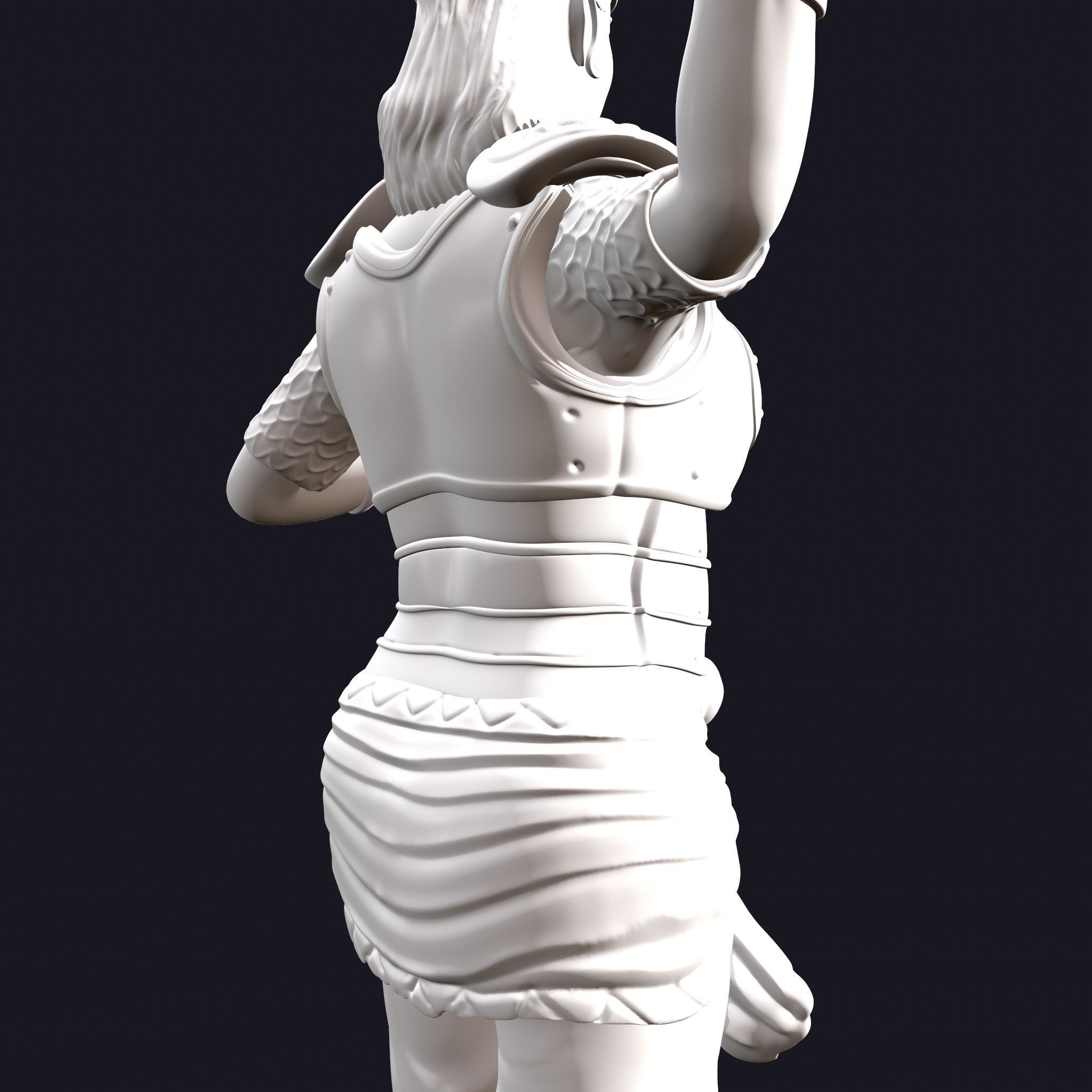 Rani Durgavati Statue 3D Print Sculpture 3D model 3D printable | CGTrader
