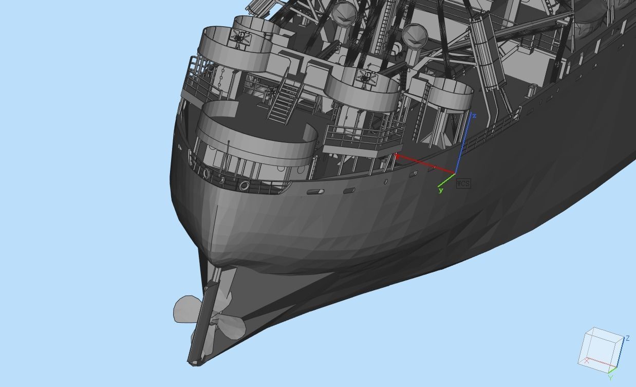 break-bulk carrier 3D model rigged | CGTrader
