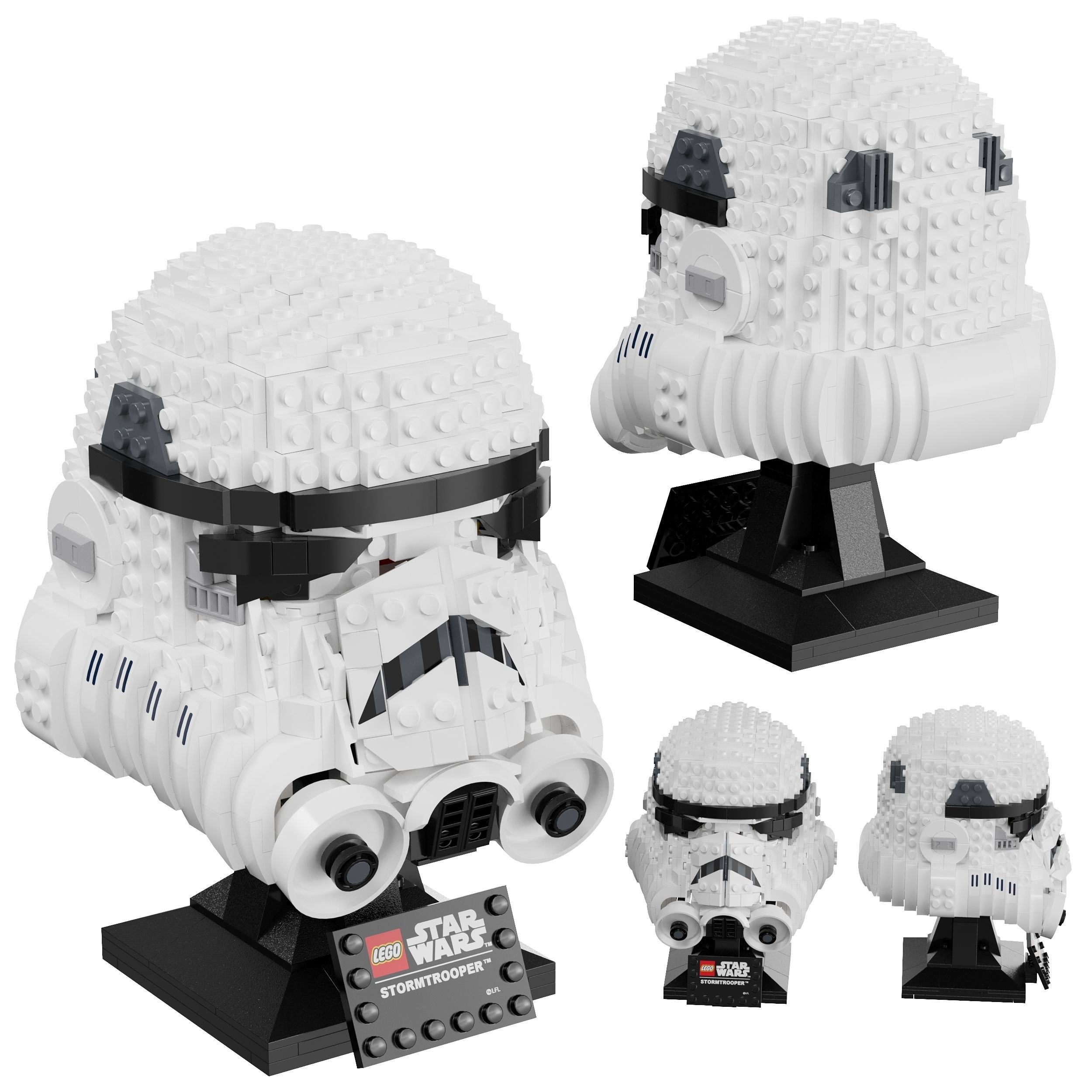 Lego - 75276 Stormtrooper Helmet 3D model | CGTrader