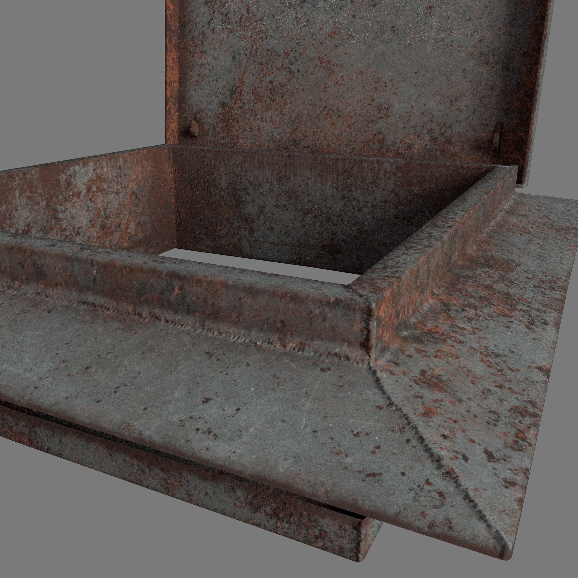 3D model old rust hatch VR / AR / low-poly | CGTrader