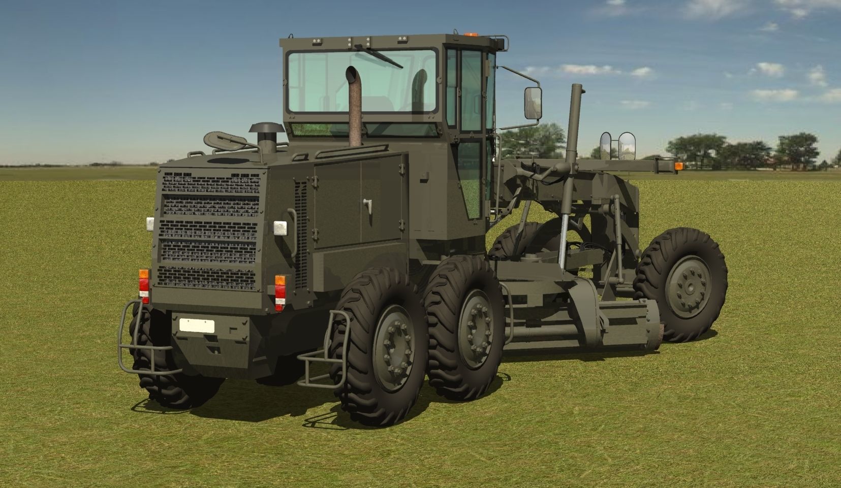 JGSDF Motor Grader MG330 3D model | CGTrader