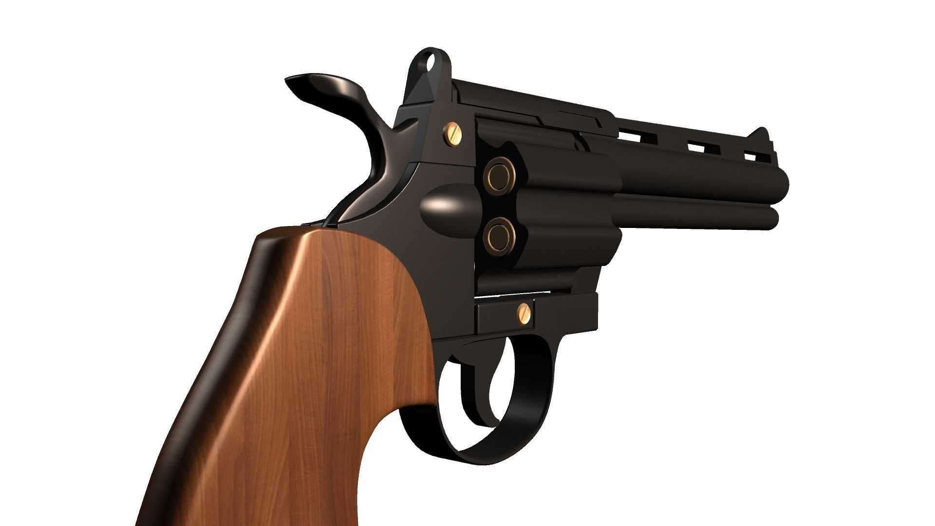 3D model REVOLVER BLACK PYTHON 357 MAGNUM VR / AR / low-poly | CGTrader