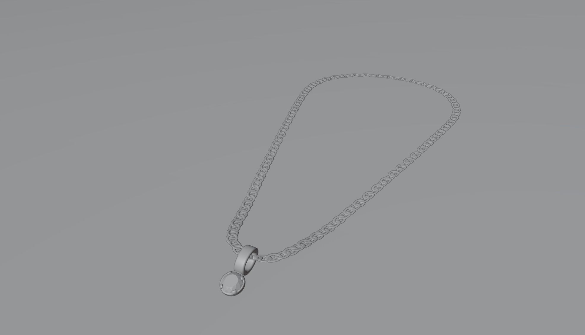 Chain With Diamond free 3D model | CGTrader