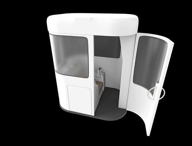 Telemedicine Booth Consult Station H4D 3D model | CGTrader