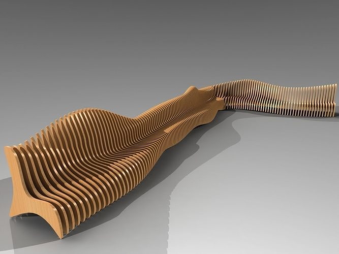 Bionics bench variant 2 3D model | CGTrader