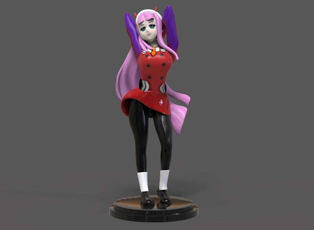 Zero Two Dance 3D model 3D printable | CGTrader