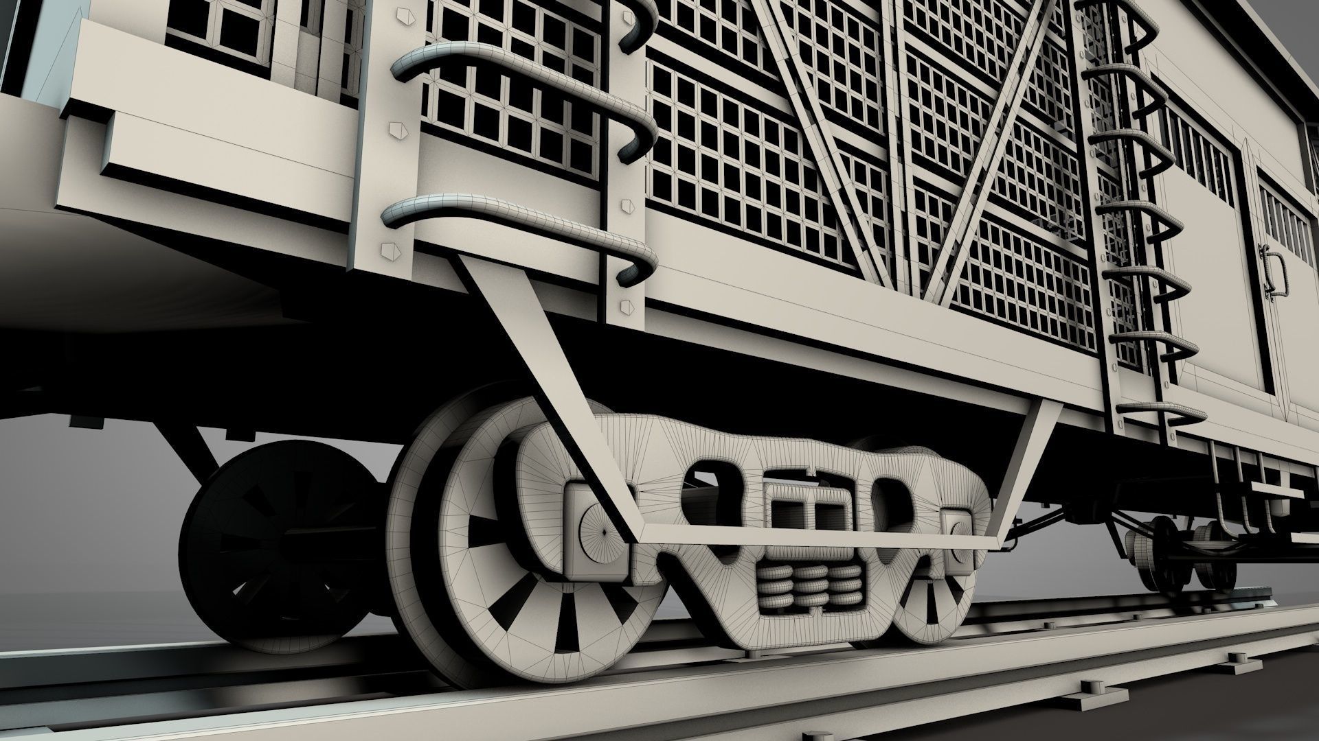 Poultry Train Car 3D model | CGTrader