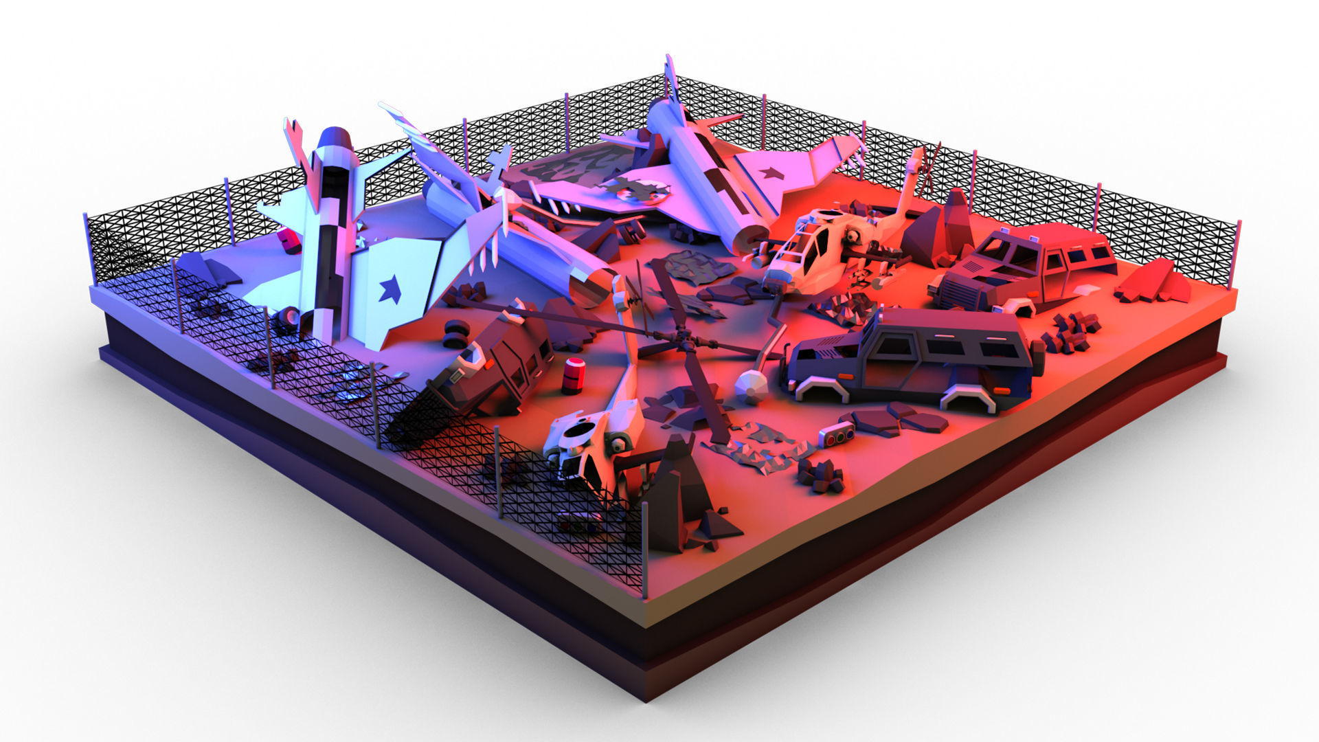 3D model Polygon Zombie Combo Pack VR / AR / low-poly | CGTrader