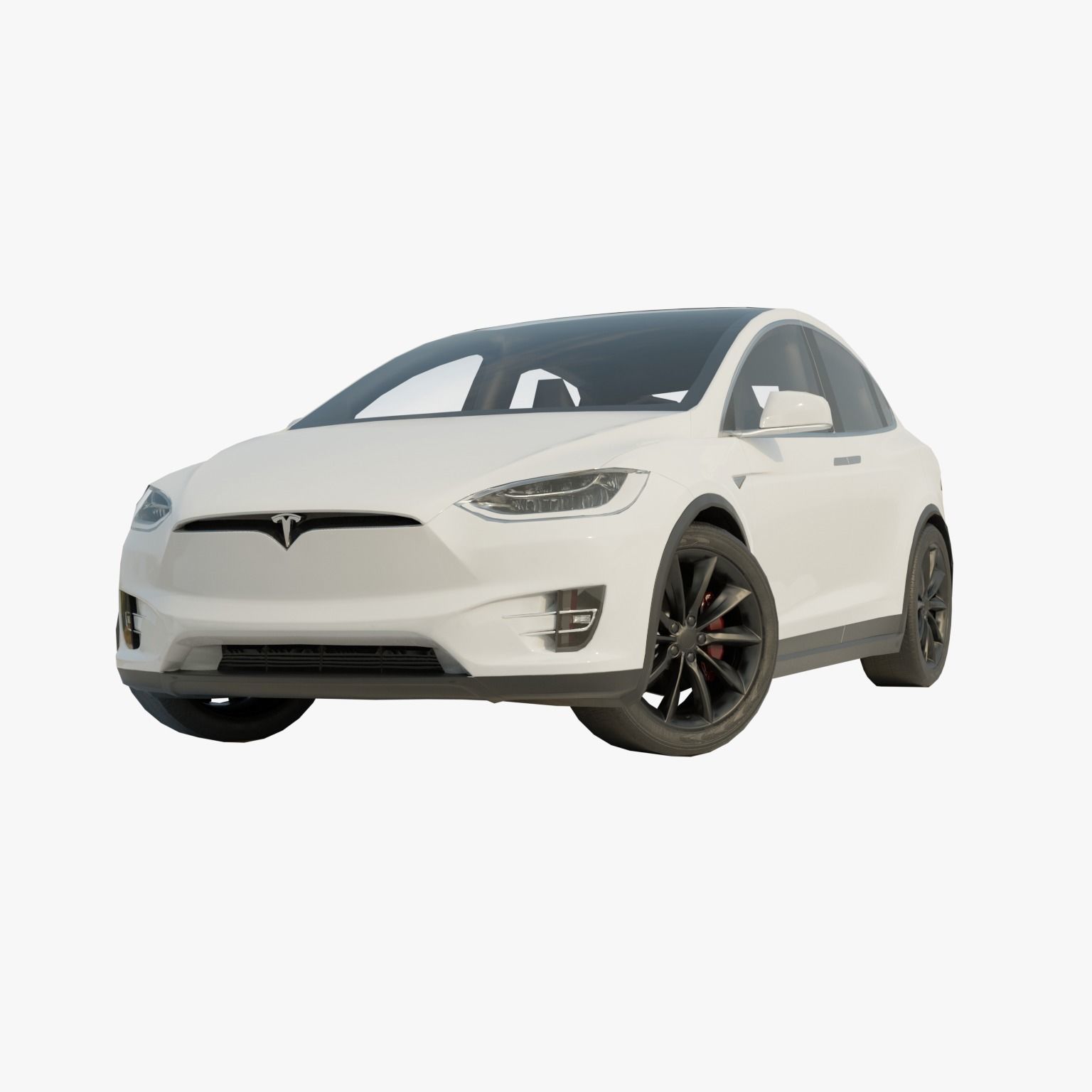 3D model Tesla model X low poly VR / AR / low-poly | CGTrader