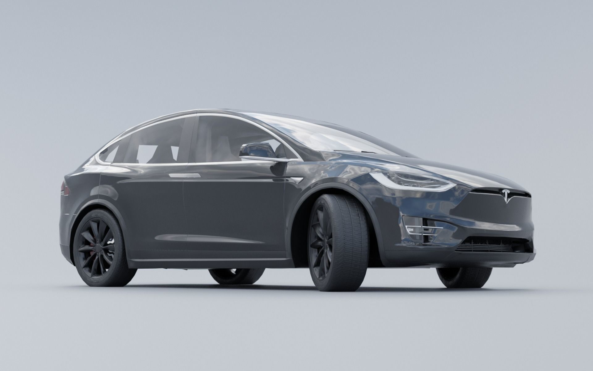 3D model Tesla model X low poly VR / AR / low-poly | CGTrader