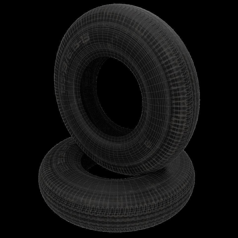 3D model Tire ZAZ low poly VR / AR / low-poly | CGTrader