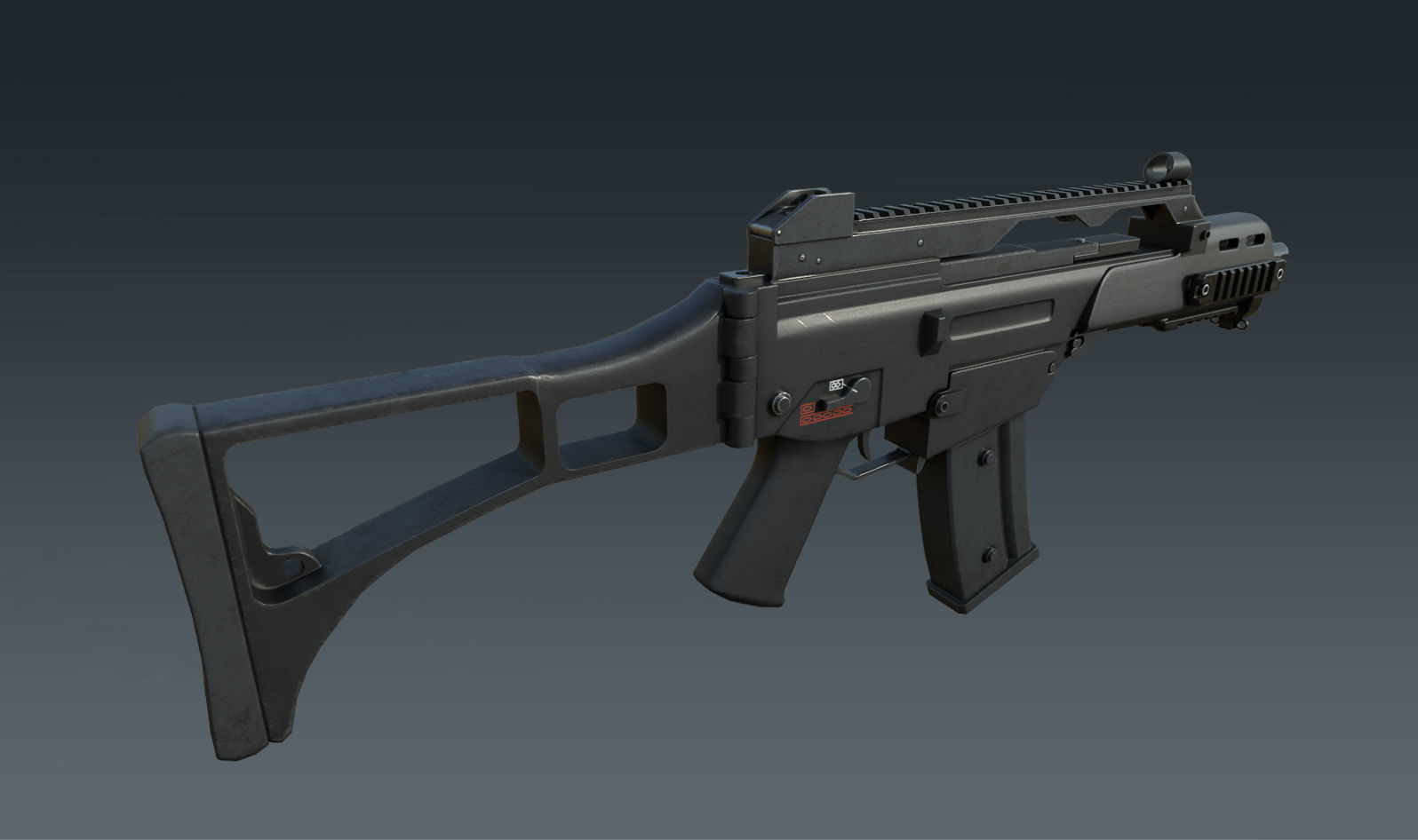 3D model G36-C lowpoly game-ready PBR VR / AR / low-poly | CGTrader