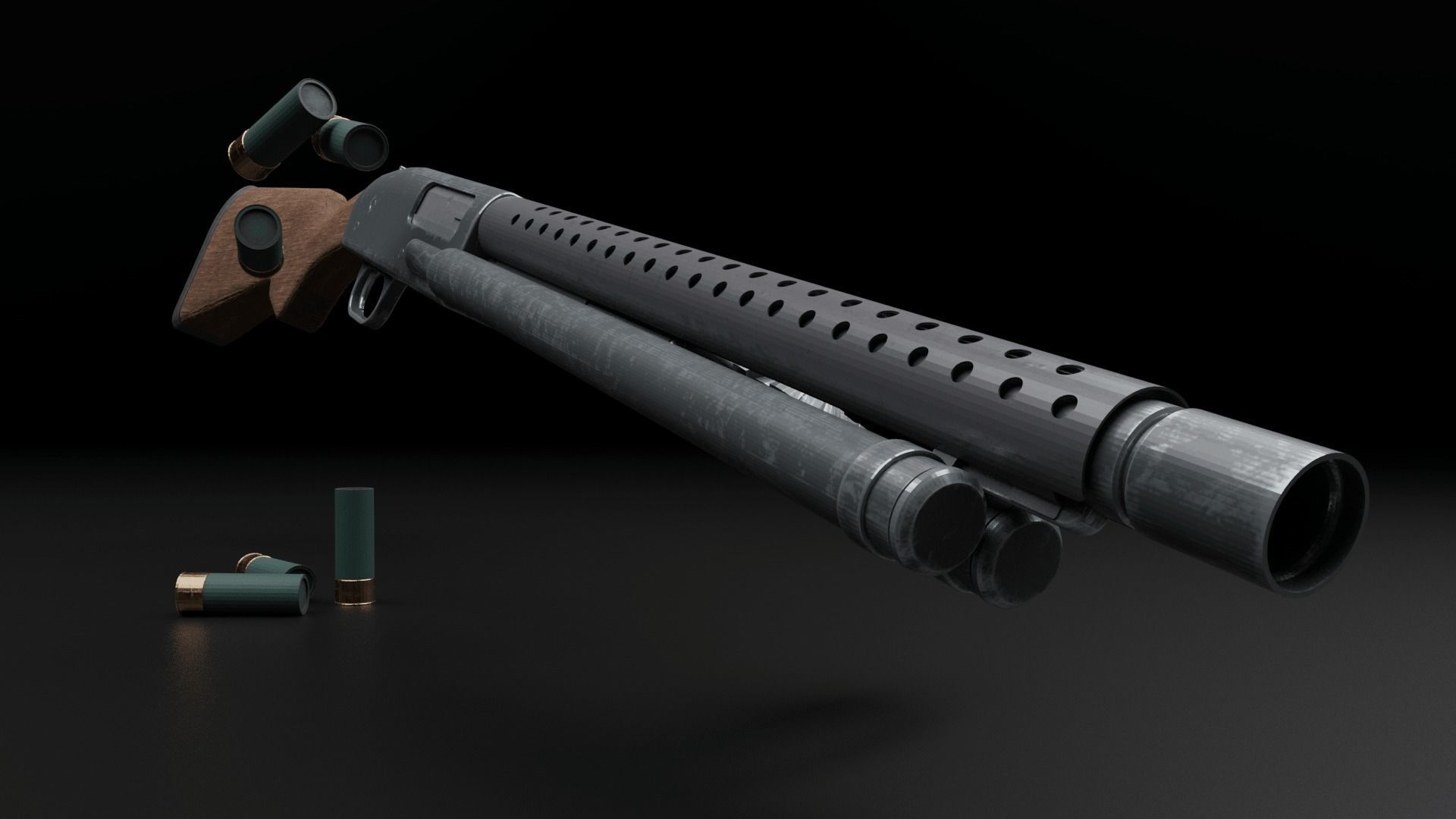 Trench-Gun Style Mossberg 500 3D model | CGTrader