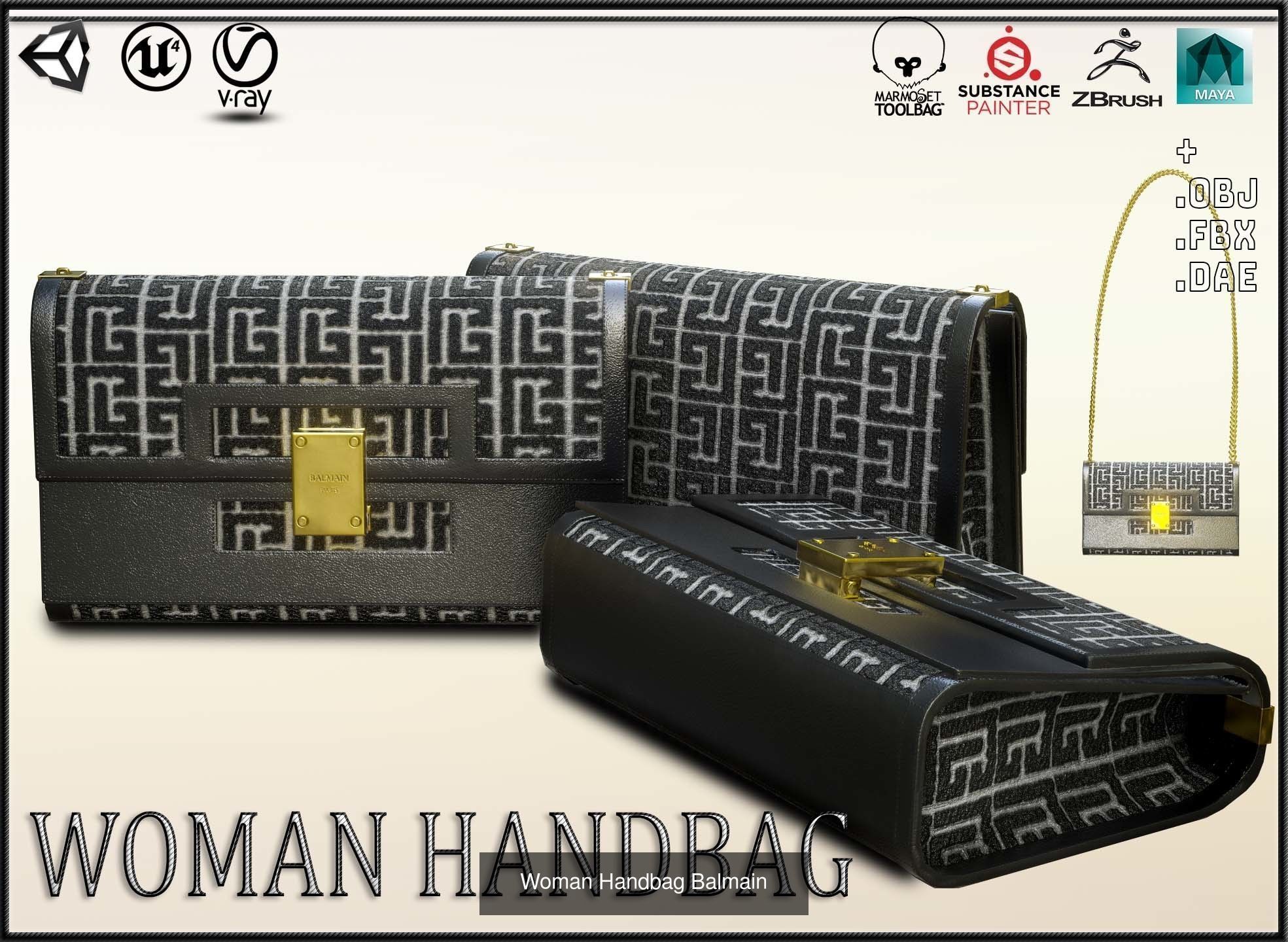 Luxury Handbags 3D Model Collection | CGTrader